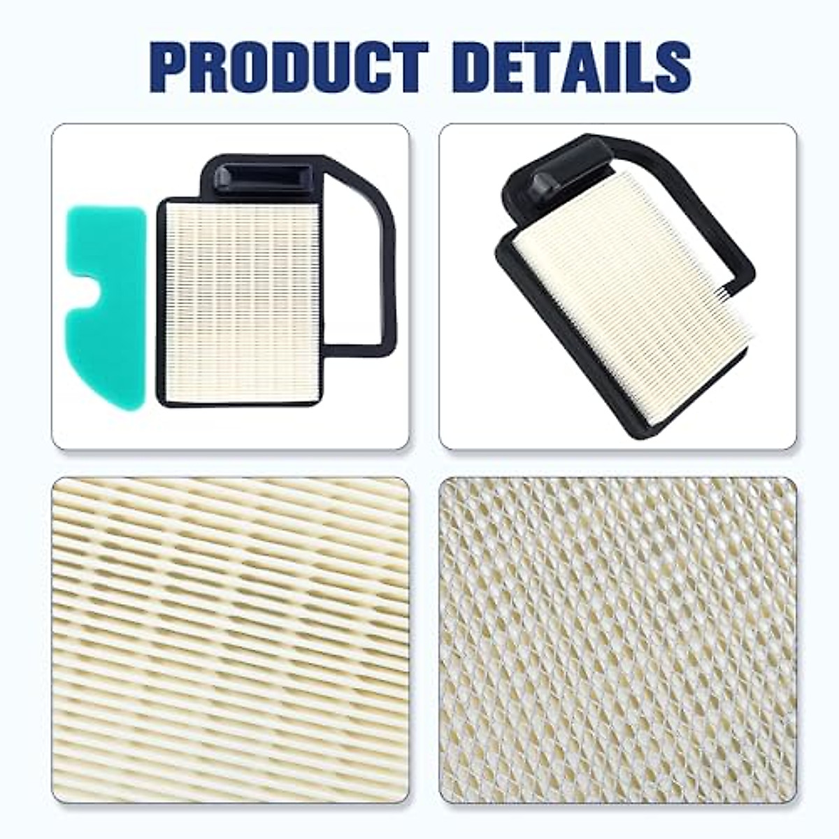 Powtol 20 083 02-S Air Filter+52 050 02-S Oil Filter fits Kohler Courage 15 16 17 18 19 20 21 22 HP YTH21K46 YTH20K46 Engines KH-20-083-02-S KH-20-883-02-S1