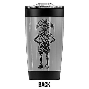Logovision Harry Potter Dobby Stainless Steel Tumbler 20 oz Coffee Travel Mug/Cup, Vacuum Insulated & Double Wall with Leakproof Sliding Lid | Great for Hot Drinks and Cold Beverages