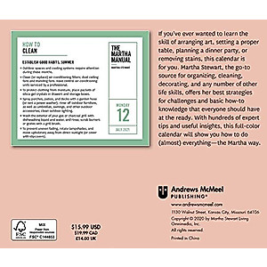 The Martha Manual 2021 Day-to-Day Calendar