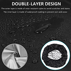 Storite Dust & Rain Cover for Backpack with Pouch, Waterproof Dustproof Bag Adjustable Cover for School, College,Office-2PK