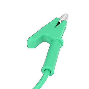 Clips Testing Cable, Dual Ended Crocodile Clip Test for Battery(green)