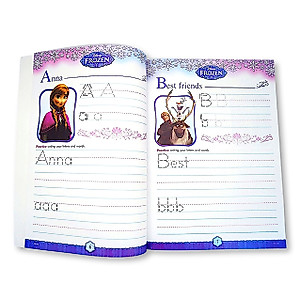 Disney Frozen Learn The Alphabet Workbook