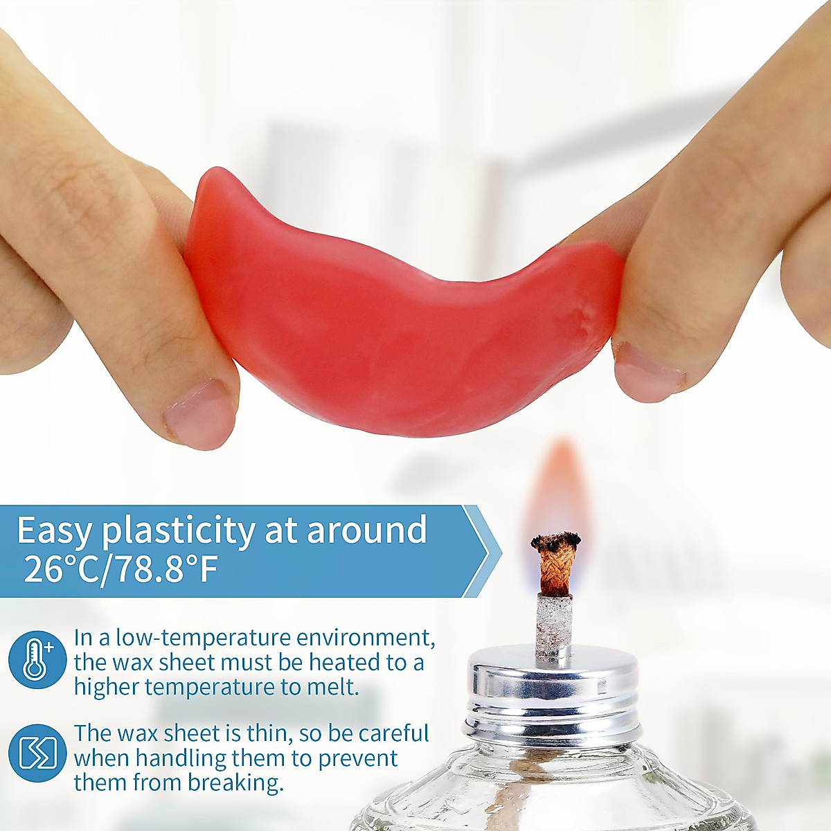 Base Plate Wax Orthodontic Dental Wax Sheets 20PCS, Red Utility Bite Wax Denture Casting Wax Sheet Supply for Modelling|Filling|Lab Equipment - 12 Months Warranty