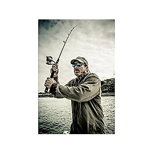 Ugly Stik 6’6” GX2 Spinning Fishing Rod and Reel Spinning Combo, Ugly Tech Construction with Clear Tip Design, 6’6” 1-Piece Rod