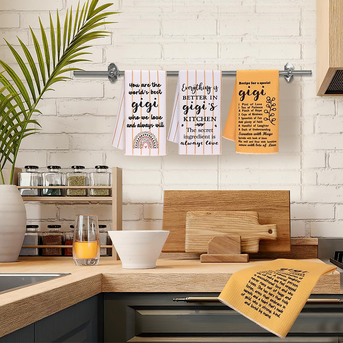 OCCdesign Gifts for Grandma - Unique Kitchen Dish Towels, 24 x 16 Inch Set of 4 for Nana, Gigi