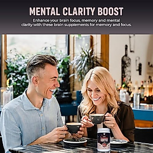 Mr Ros Natural Mushroom Coffee: Feel Your Best - Focus, Energy, Immunity - 7 Adaptogen Blend - 1 lb