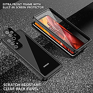 Oterkin for Samsung Galaxy A52 Case, A52 Waterproof Case Built-in Screen Protector Dustproof Shockproof IP68 Underwater Full Body Sealed Daily-Use Clear Case for Samsung A52 5G 6.5 inch