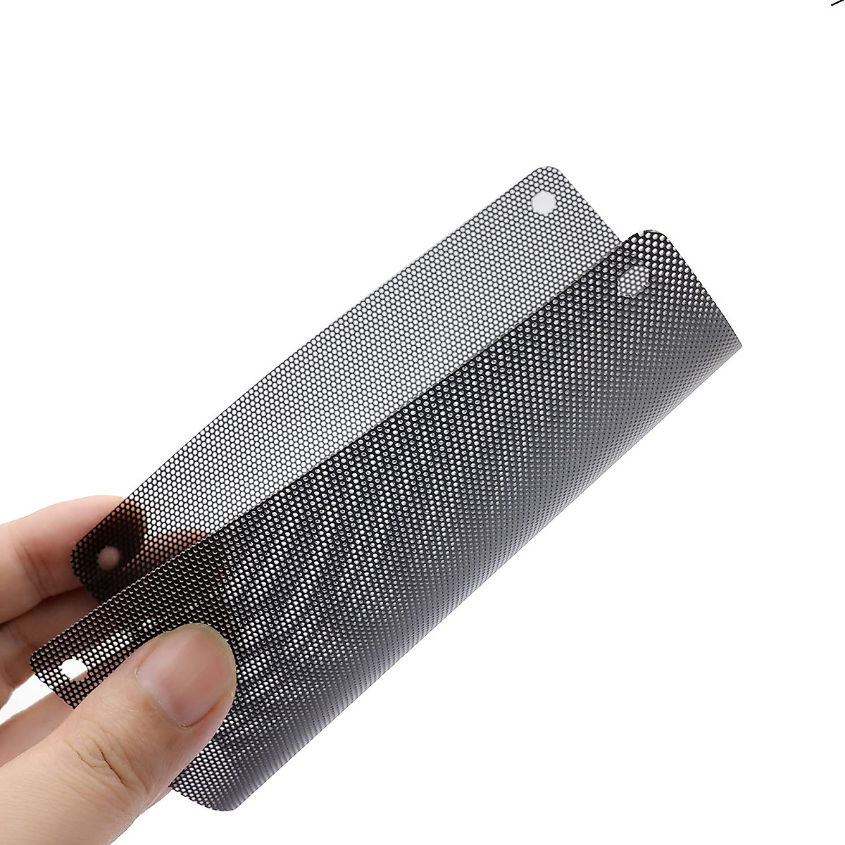 ThreeBulls 12 Pcs 140mm PVC Black PC Cooler Fan Dust Filter Dustproof Case Cover Computer Mesh