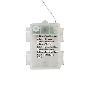 Twinkle Fairy String Lights Strands With 20 LEDs,Timer, Battery operated For Easter, Garden, Home, Wedding, Party, Christmas Decoration(Set of 2) (Warm White)