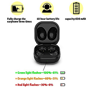 Aukvite Charging Case Compatible with Galaxy Buds Live, Wired Charger Case Replacement for Samsung Galaxy Buds Live SM-R180 (Galaxy Buds Live Charging Case Only, Earbuds NOT Included) (Black)