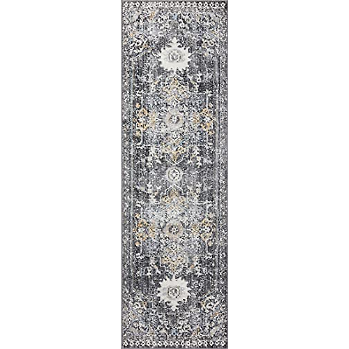 Loloi II Cassandra Collection CSN-02 Charcoal/Gold, Traditional 7'-10" x 10' Area Rug