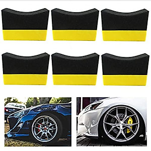 Autone Tire Contour Dressing Applicator Pads Gloss Shine Color Polishing Sponge Wax