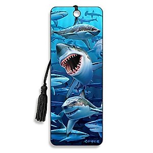 3D Shark Bookmark"Wish You were here" - by Artgame