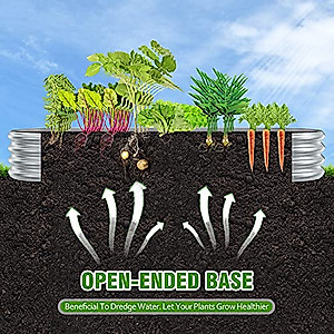 2 Pcs 9 x 3 x 1 FT Galvanized Steel Raised Garden Bed, Large Galvanized Steel Outdoor Planter Box for for Easy to DIY and Clean - Raised Garden Beds Outdoor for backyards, terraces and Balconies