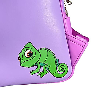 Loungefly Disney Rapunzel Tangled Stained Glass Mini Backpack Double Strap Shoulder Bag Excluisve