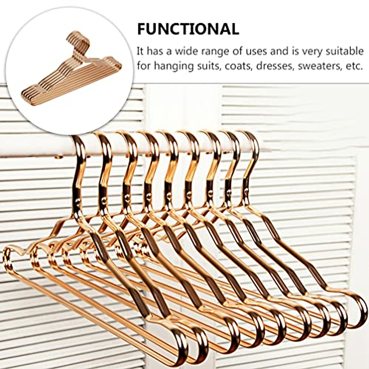 LIFKOME 5/10/15/20/30 Packs Coat Hangers 17.7 Strong Metal Wire Hangers Heavy Duty Clothes Hangers with Non Slip Grooves Standard Suit Hangers Space Saving Clothing Hanger