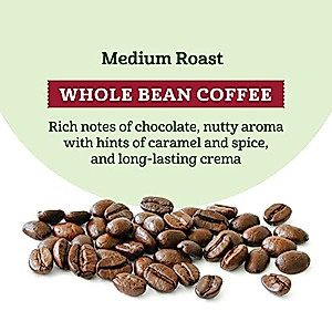 Amazon Fresh Bold Crema Espresso, Whole Bean, Medium Roast, 2.2 lb