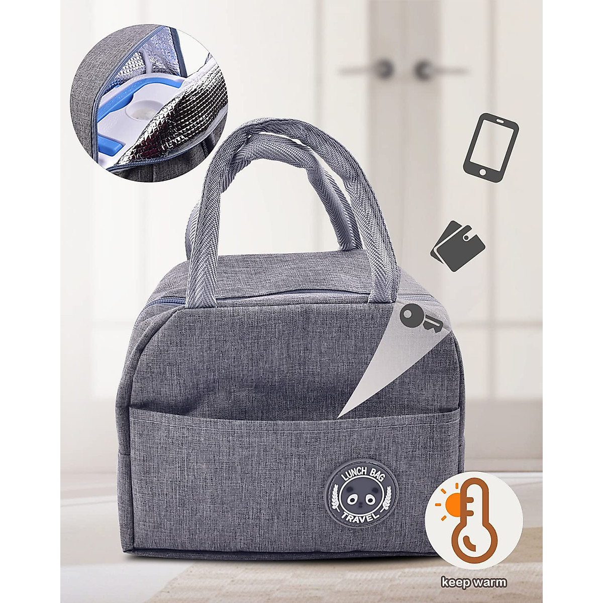 [Faster] Electric Lunch Box Food Heater, 60W High-Power 4 in 1 Heated Lunch Boxes for Adults, Car & Home, 1.5L Leak-Proof Heated Lunch box,12V 24V 110V Portable Microwave with Carry Bag