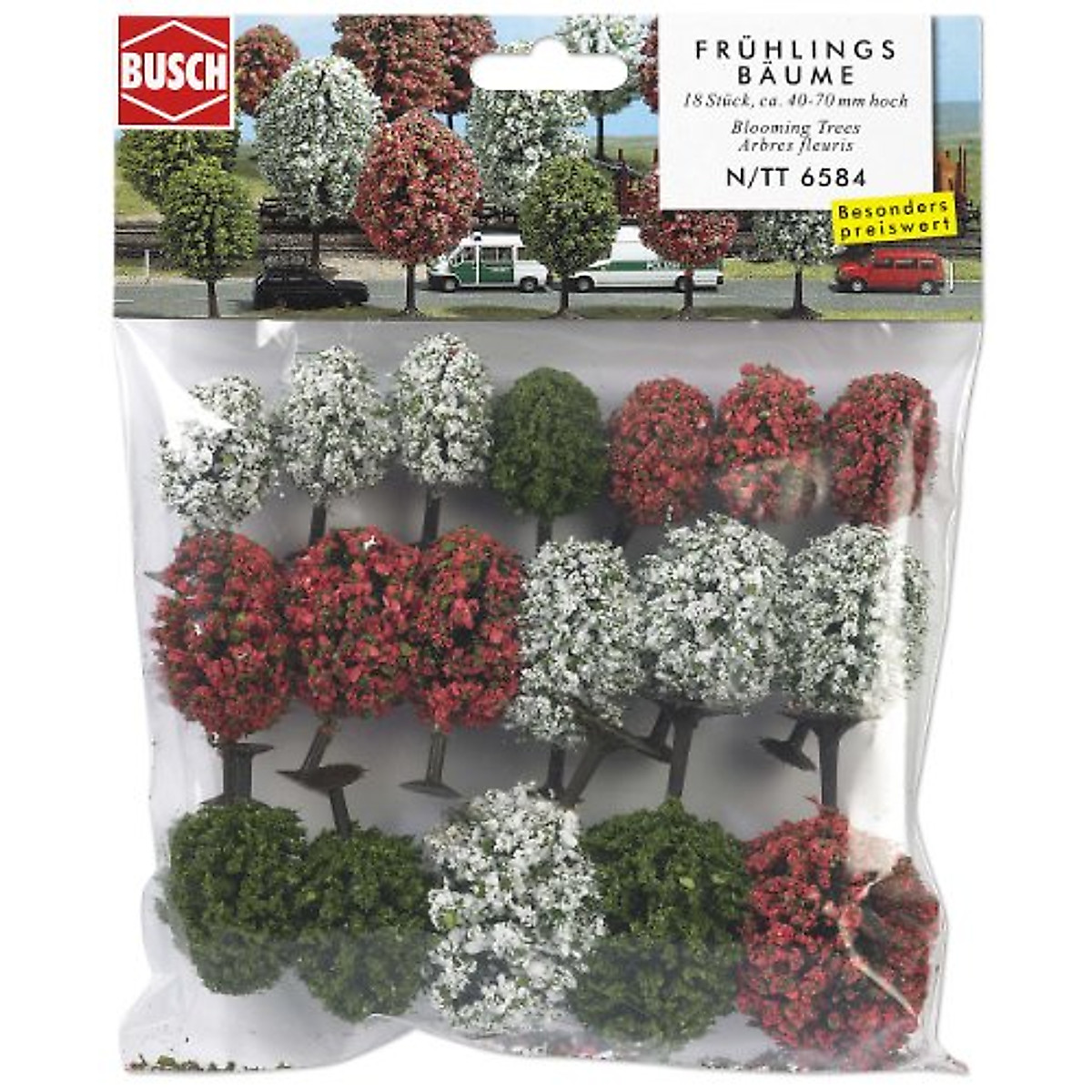 Busch 6584 Fruit Trees 18/N Scale Scenery Kit
