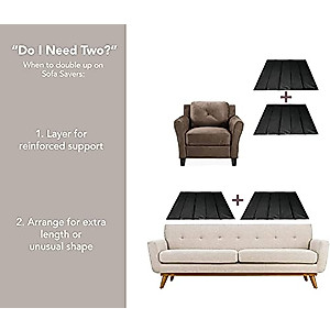 LAMINET Deluxe Extra Thick Sagging Furniture Cushion Support Set of 2 New Improved Extend The Life of Your Chair/Cushion - 60% Thicker Extend for Length and Width Up to 34" x 66" or Up to 17" x 132"