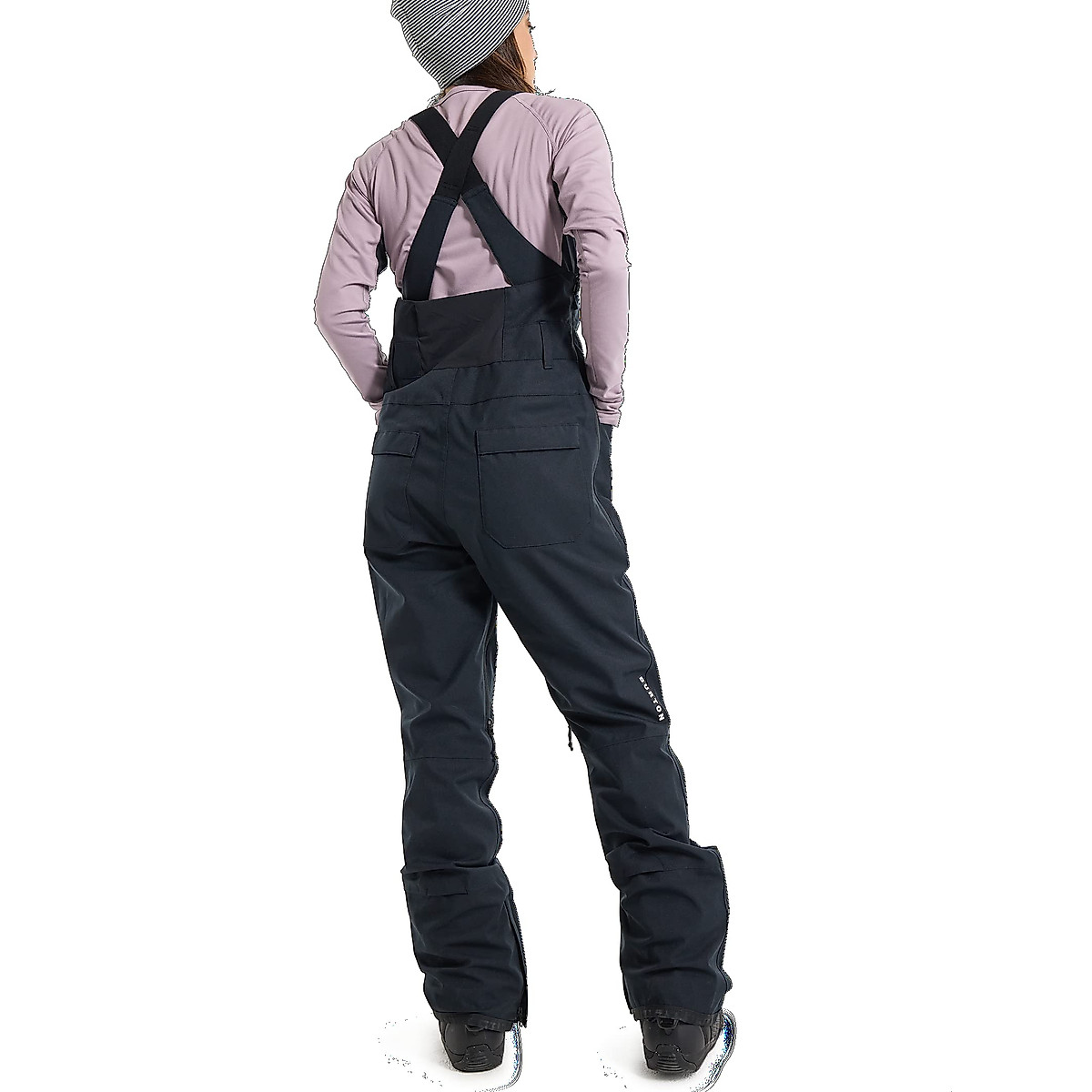 Burton Women's Avalon 2L Stretch Bib Pants (Short), True Black, M