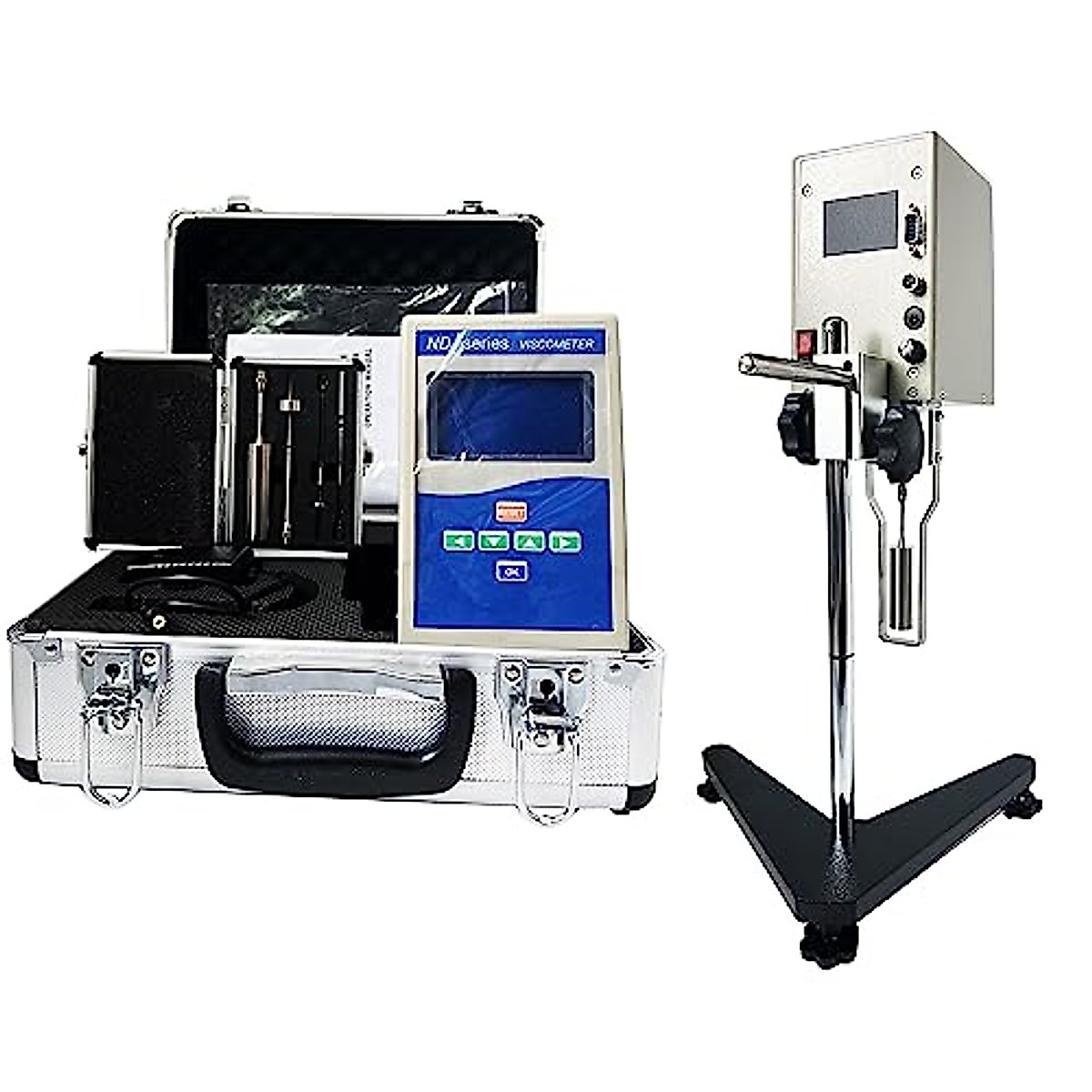 HFBTE NDJ-8S Rotational Viscometer Viscosimeter Viscosity Meter with 1~2000000mPa.s Measurement Range 1% Accuracy