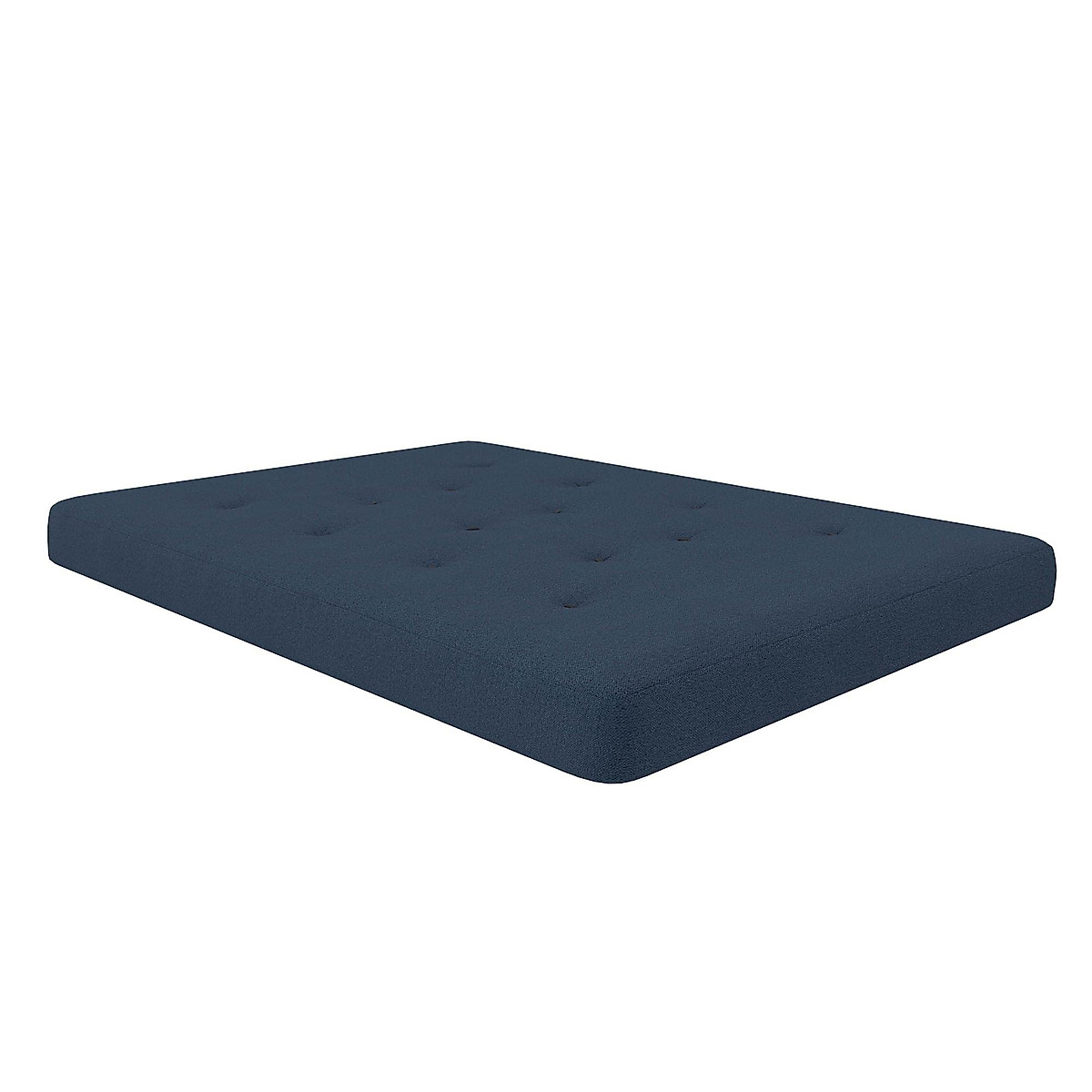 DHP Braga 6" Full Size Microfiber Coil Futon Mattress in Blue