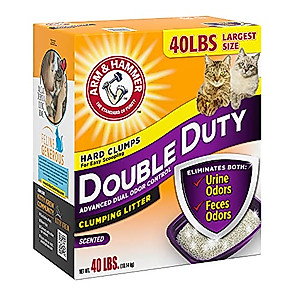 Arm & Hammer Double Duty Clumping Cat Litter, 40lb Box