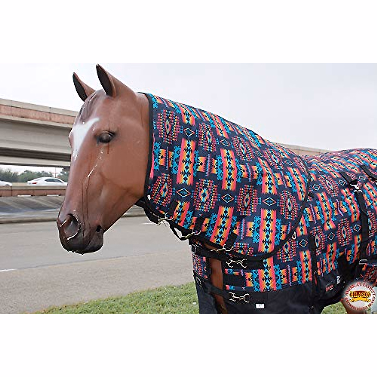 HILASON 1200D Ripstop Waterproof Turnout Winter Horse Blanket Neck Cover - 72 Inches | Horse Blanket | Horse Blankets for Winter Waterproof | Horse Turnout Blanket | Horse Turnout