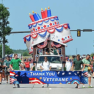Veterans Day Banner Veterans Day Decorations Outdoor, Thank You Veterans Banner, Veterans Day Yard Sign, American Flag Patriotic Soldier Outdoor Veterans Day Banner