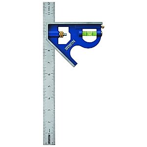 Irwin Tools Combination Square, Metal-Body, 12", 1794469