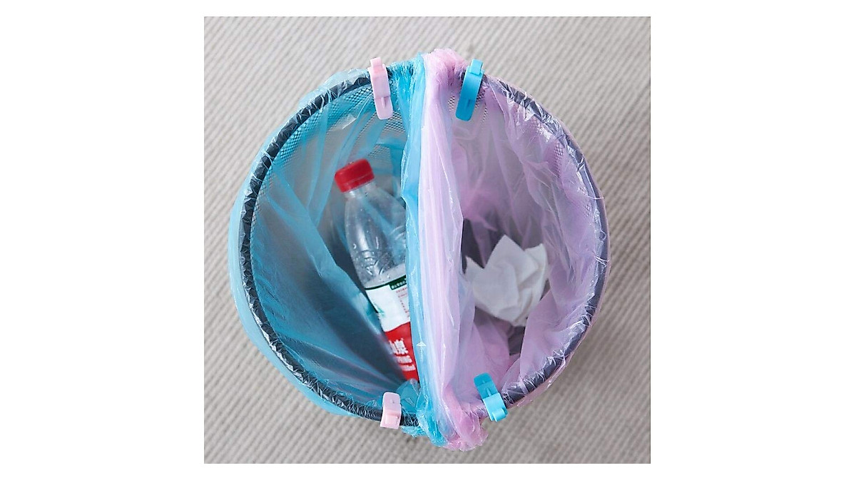 Onsinic 6pcs Bin Bag Clips for Easy Kitchen Waste Management