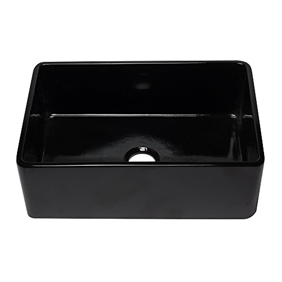 ALFI brand AB5006-PSS AB3020SB-BG Kitchen Sink, Black Gloss
