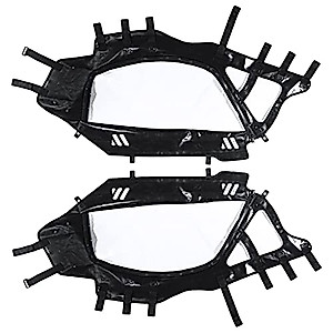 UTV Black Soft Upper Door Enclosure Set For Compatible With Can Am Maverick X3 2-Seat 2017-2023