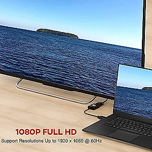 WE LOVE TEC HDMI to VGA (Black) HDMI Male to VGA Female Adapter Compatible with Laptop, Desktop, Computer, PC, Projector, HDT, Monitor, Chromebook and More, 5-Pack