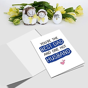 Nchigedy Funny Father's Day Card from Wife, Best Dad Card, Naughty Fathers Day Card for Husband, First Fathers Day Card, Husband Birthday Card