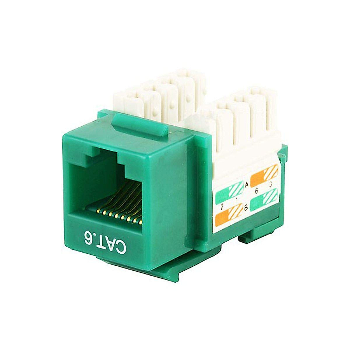 Monoprice Cat6 Punch Down Keystone Jack - Green