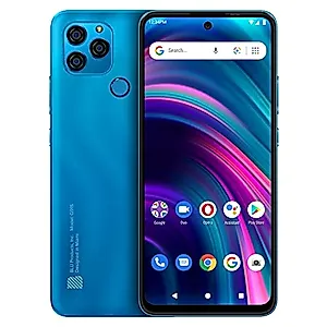 BLU G91S | 4-Day Battery | Unlocked | 6.8” Full HD+ Display | 128GB | 48MP Triple Camera | US Version | US Warranty | Cyan
