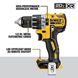 DEWALT 20V MAX Power Tool Combo Kit, 4-Tool Cordless Power Tool Set with 2 Batteries and Charger (DCK483D2)