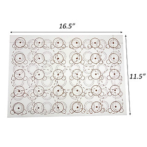 AIPOKE EPOCH 2-Pack Non-Stick Silicone Baking Mat BPA-Free Reusable Liner for Cookie Macaroon