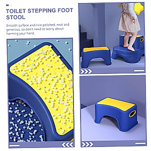 SUPVOX Children's Step Stool Wood Nonslip Step Stool Plastic Step Stool Bathroom Foot Stool Doorway Low Mini Plastic Stool Footstool Toilet Step Stool for Adults Bedpan Non-Slip Pp