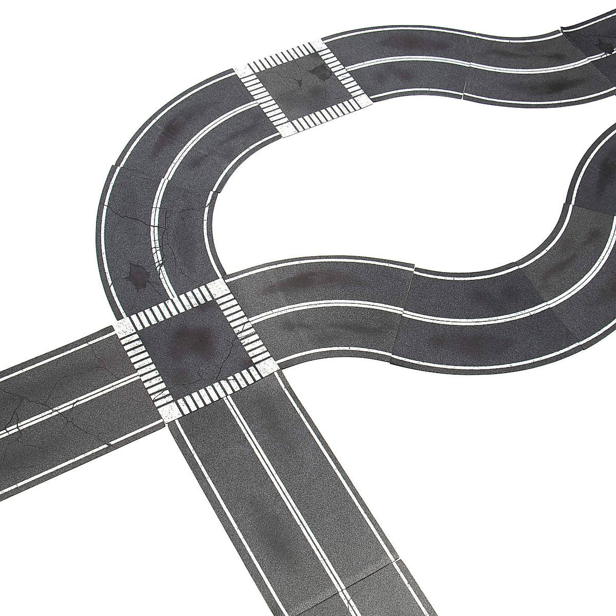 Stratagem Neoprene Tabletop Miniature Scenery|Wargaming Street Terrain for RPG, Modular Strategy Battlemat|13ft of Streets