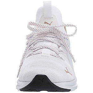 PUMA Women's Enzo 2's Cross Trainer, White-Rose Gold, 10 M US