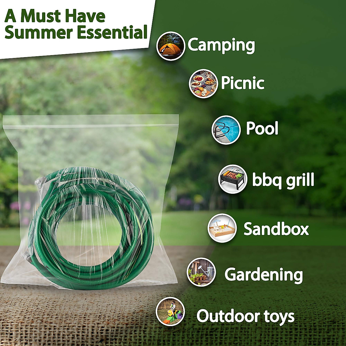 [ 50 BAGS ] Jumbo Size 5 Gallon Storage Bags, Extra Large Clear Freezer or Food Storage Bags, Great for Travel, Moving, Seasonal, Picnic & Home Organization, Size 18"x 20", 2 Mill Thick & Durable