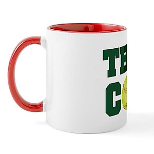 CafePress Thanks Softball Coach Mug Ceramic Coffee Mug, Tea Cup 11 oz
