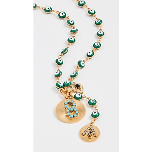 Elizabeth Cole Women's Galia Necklace, Green, One Size