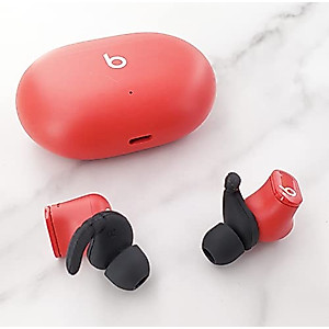 ALXCD Anti Slip Earhook Tips Compatible with Beats Studio Buds, 3 Pairs Anti-Slip Anti Lost Earbuds Hook Tips Sport Ear Tips, Compatible with Beats Studio Buds, Ear Hook Black