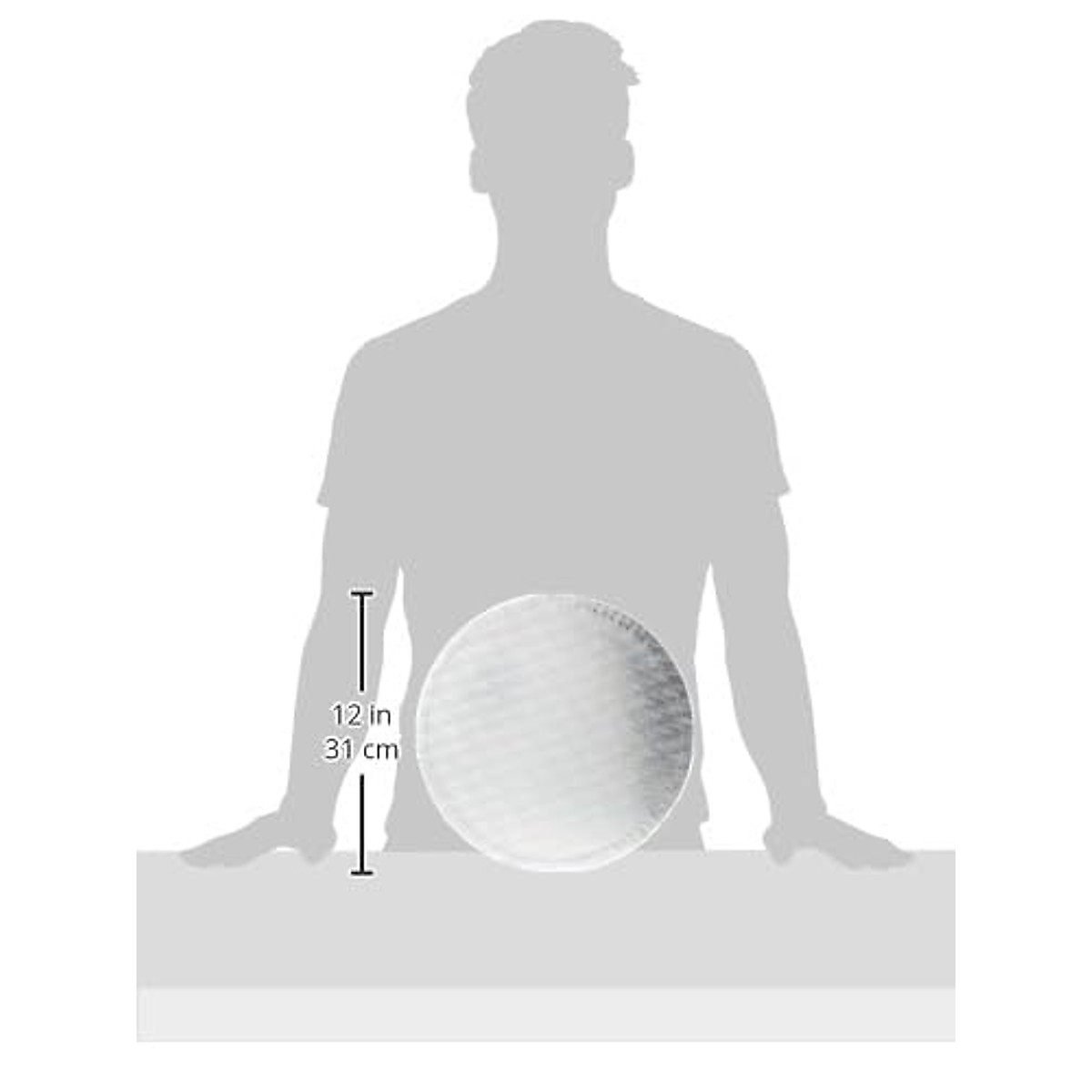 PME Round Cake Board 0.4 in Thick, 11-Inch, Silver