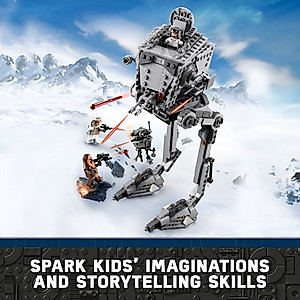 LEGO Star Wars Hoth at-ST Walker Building Toy for Kids with Chewbacca Minifigure and Droid Figure, The Empire Strikes Back Model, Star Wars Fan Gift, 75322