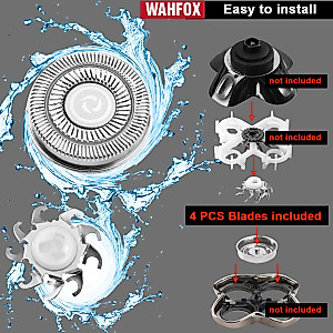 4 pcs Shaver Replacement Blades for Skull Shaver Pitbull Replacement Blades for Carver Pitbull Gold PRO/Platinum PRO/Silver PRO Pitbull Gold Replacement Heads